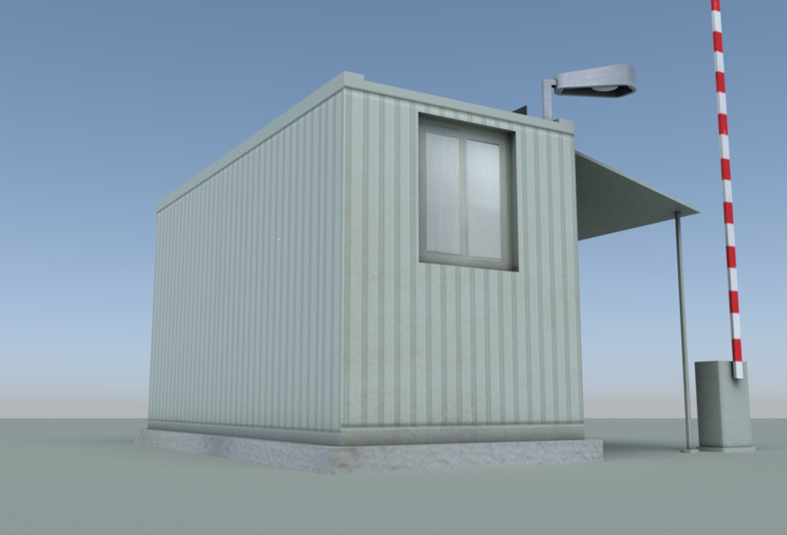 3D Booth Security Checkpoint - TurboSquid 1214788