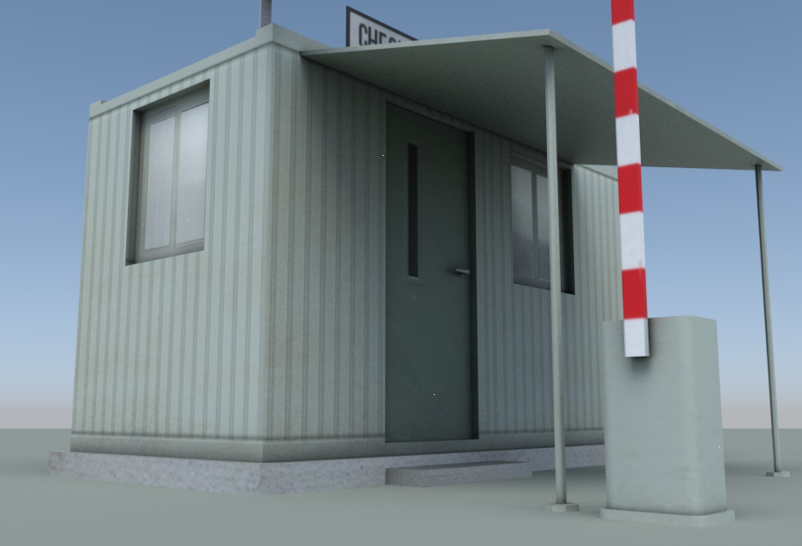 3D Booth Security Checkpoint - TurboSquid 1214788