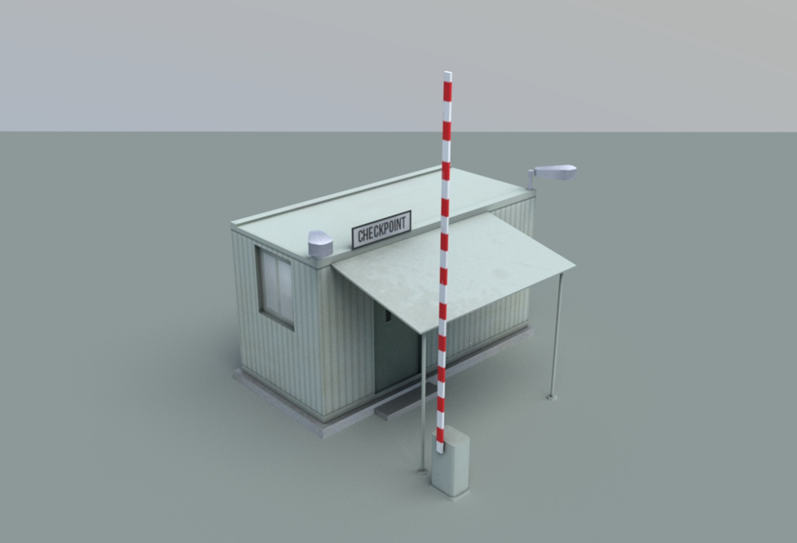 3D Booth Security Checkpoint - TurboSquid 1214788