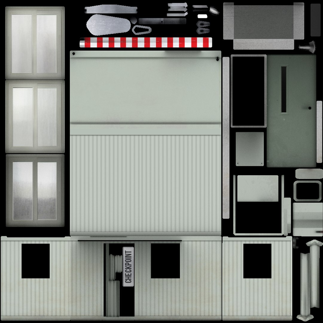 3D Booth Security Checkpoint - TurboSquid 1214788