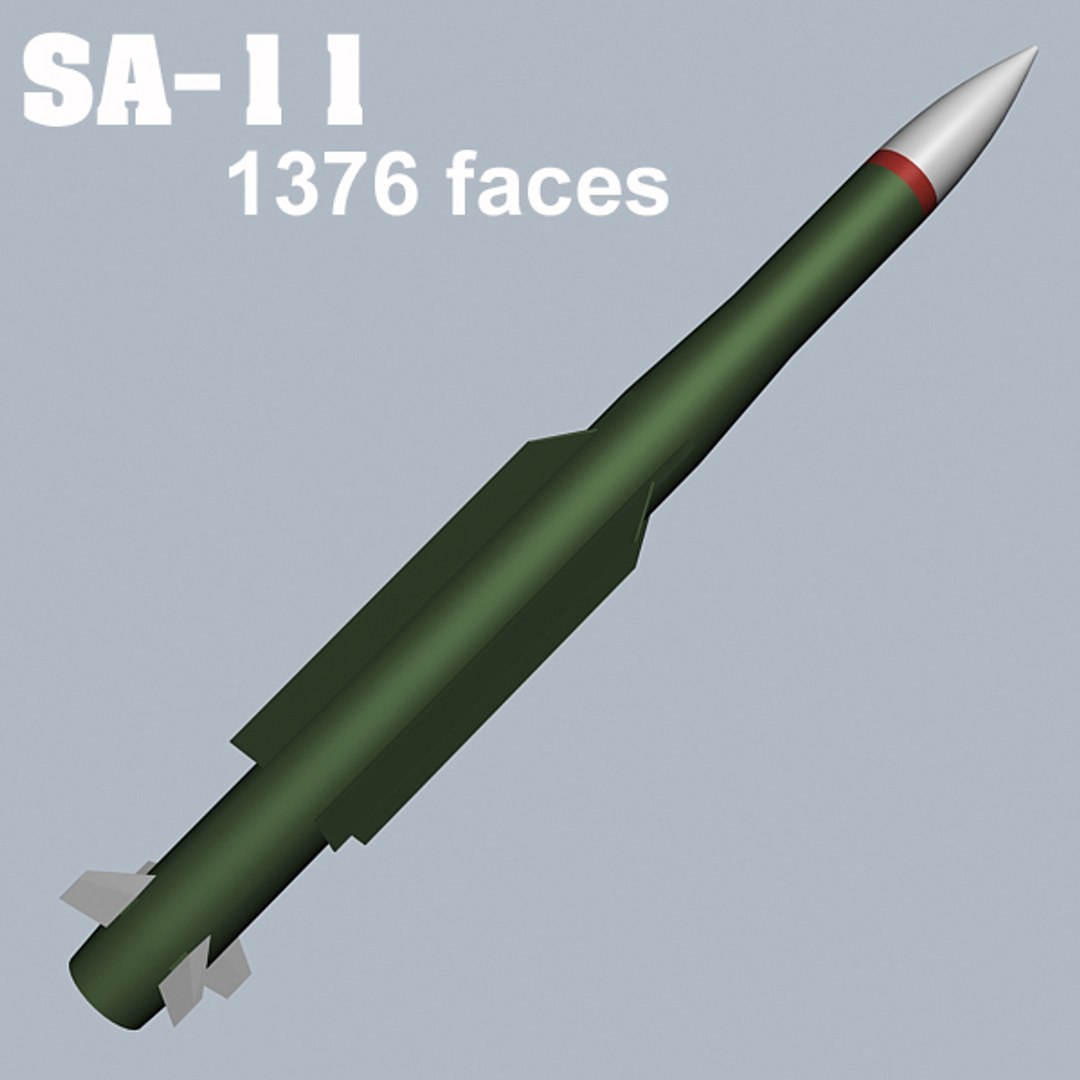 missiles russian sam 3d model