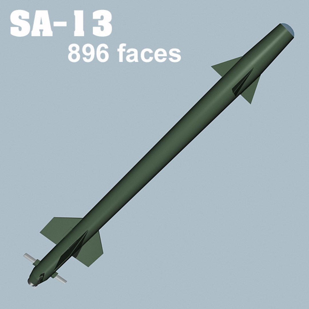 missiles russian sam 3d model