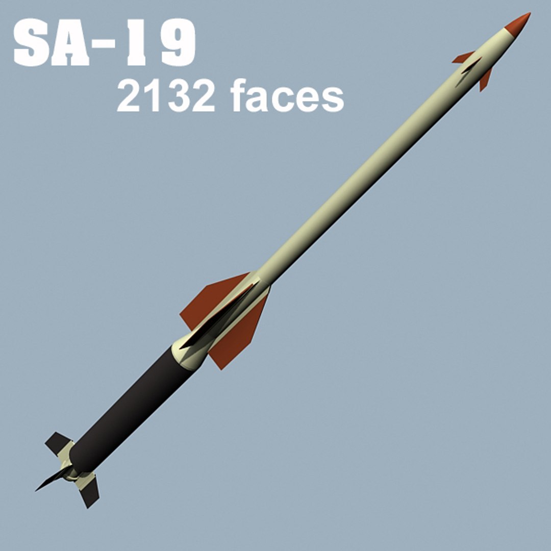 missiles russian sam 3d model