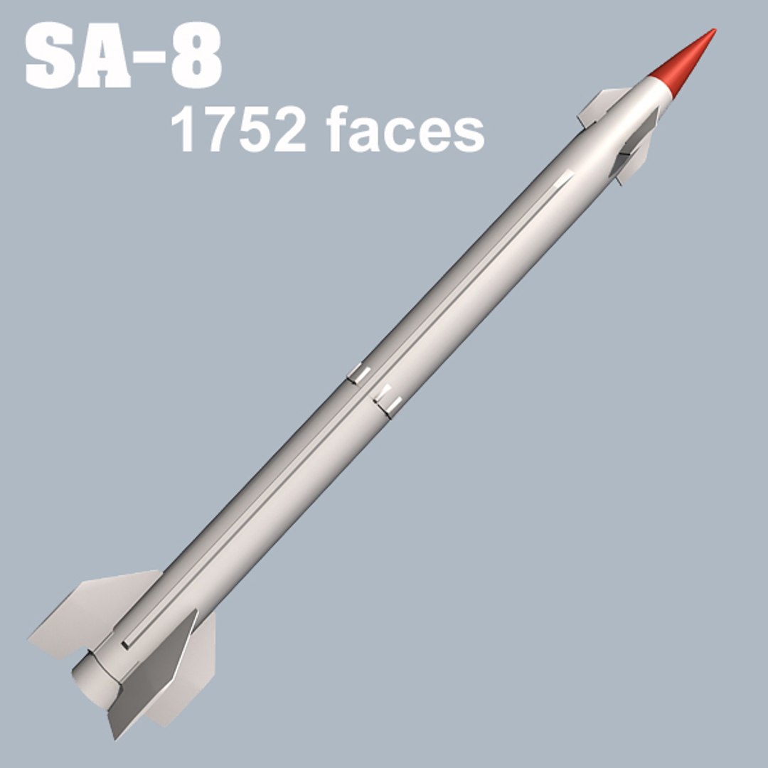 missiles russian sam 3d model