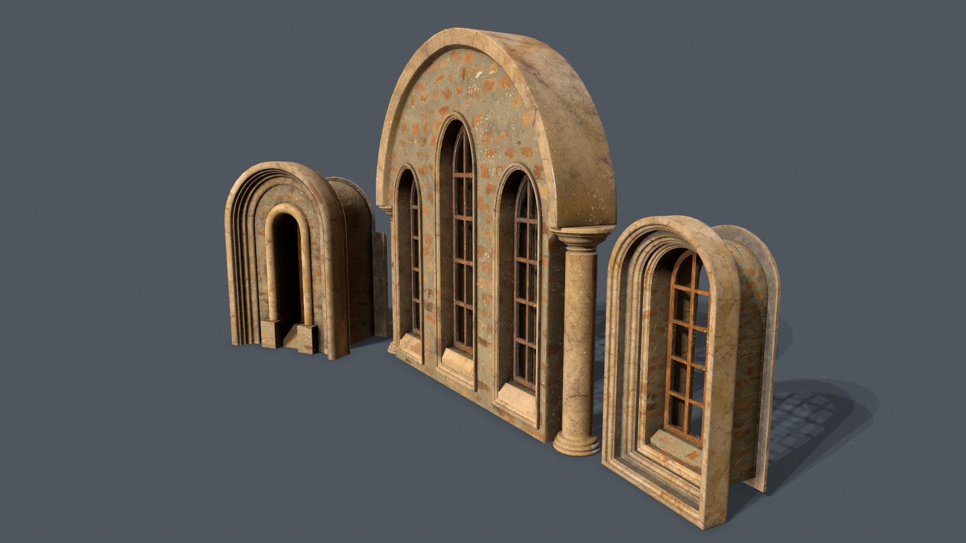 Medieval Window Set 3D Model - TurboSquid 2301960