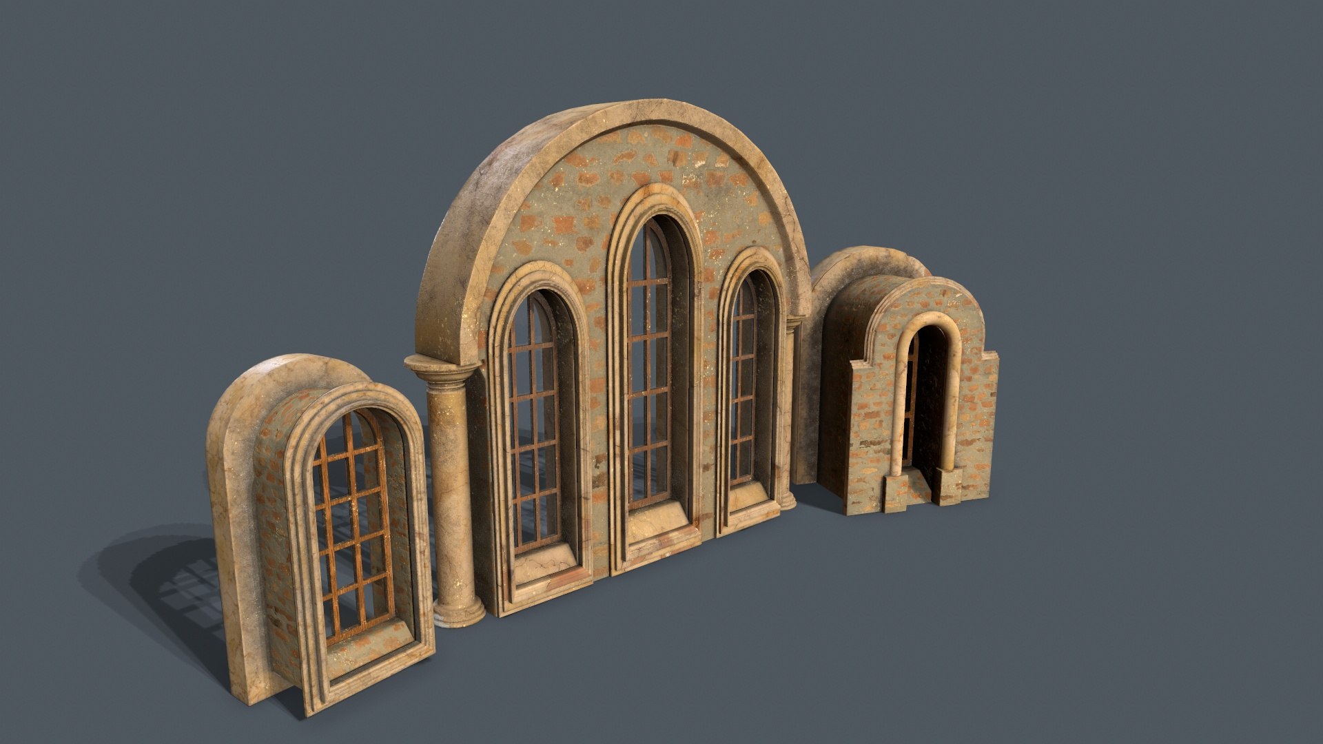 Medieval Window Set 3D Model - TurboSquid 2301960