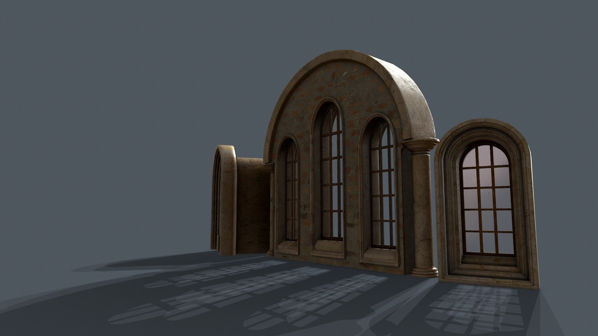 Medieval Window Set 3D Model - TurboSquid 2301960