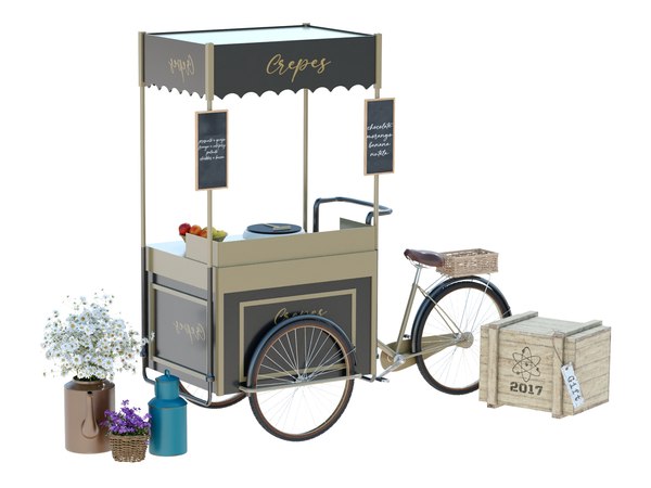 3D BIKE FOOD CAFE 1 model - TurboSquid 1918750