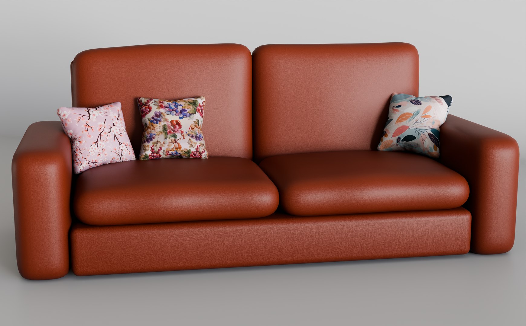 3D Model Low Poly Leather Couch Game Ready 3D Model - TurboSquid 2388442