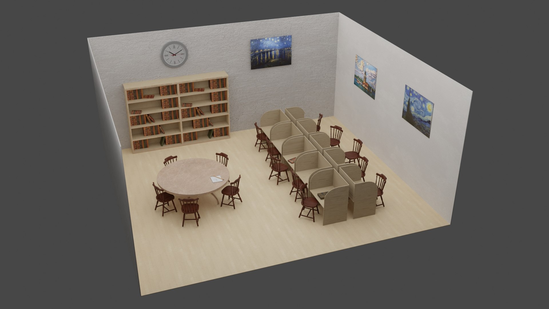 Study Room 3D - TurboSquid 1730175