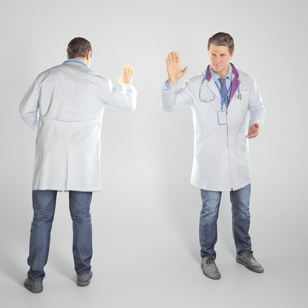 3D doctor model - TurboSquid 1683579