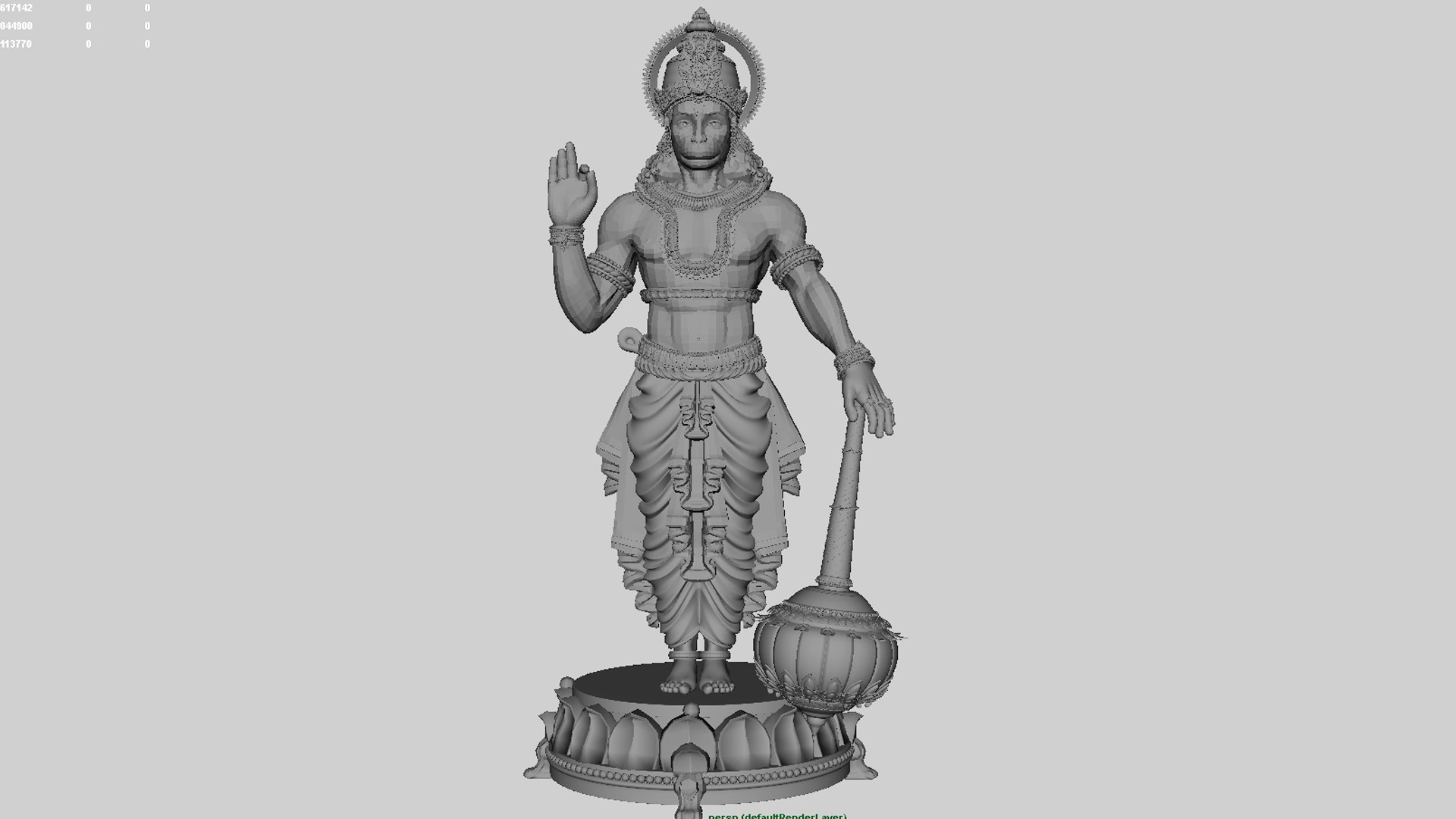 God Hanuman 3D Model - TurboSquid 1761332