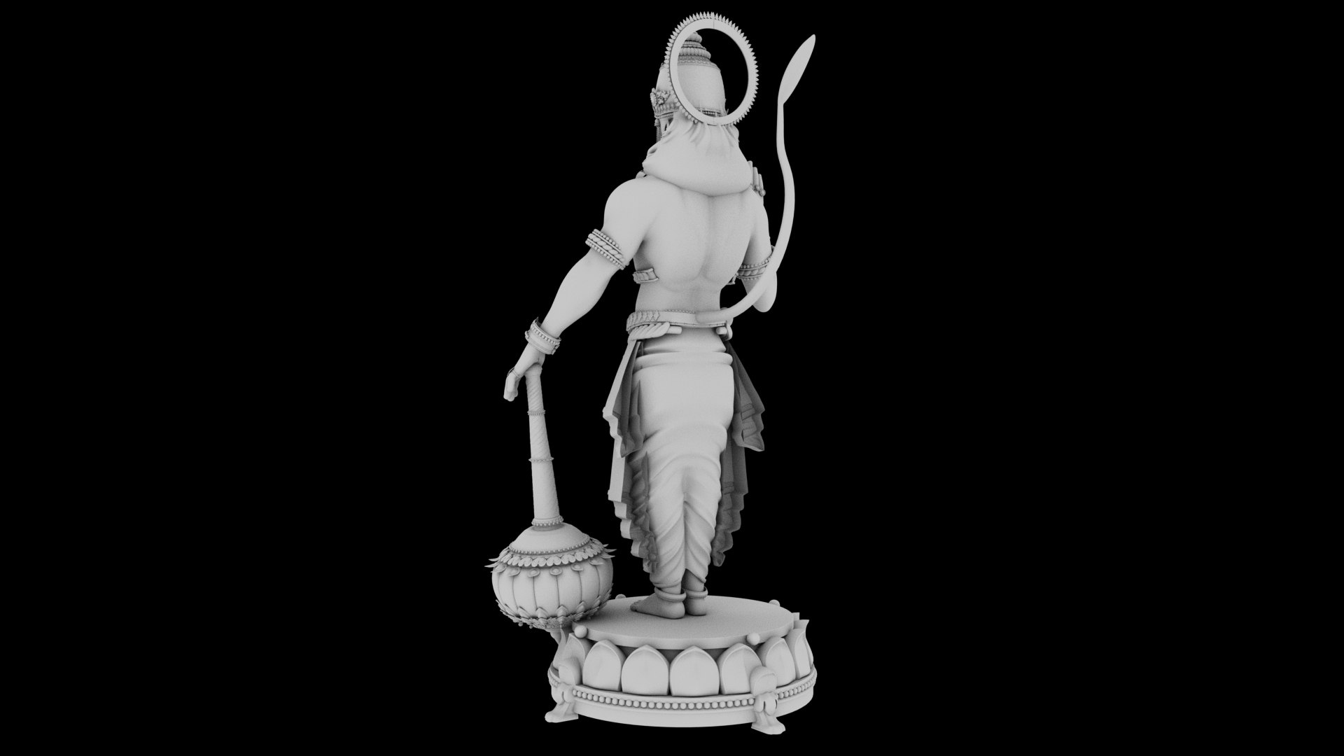God Hanuman 3D Model - TurboSquid 1761332