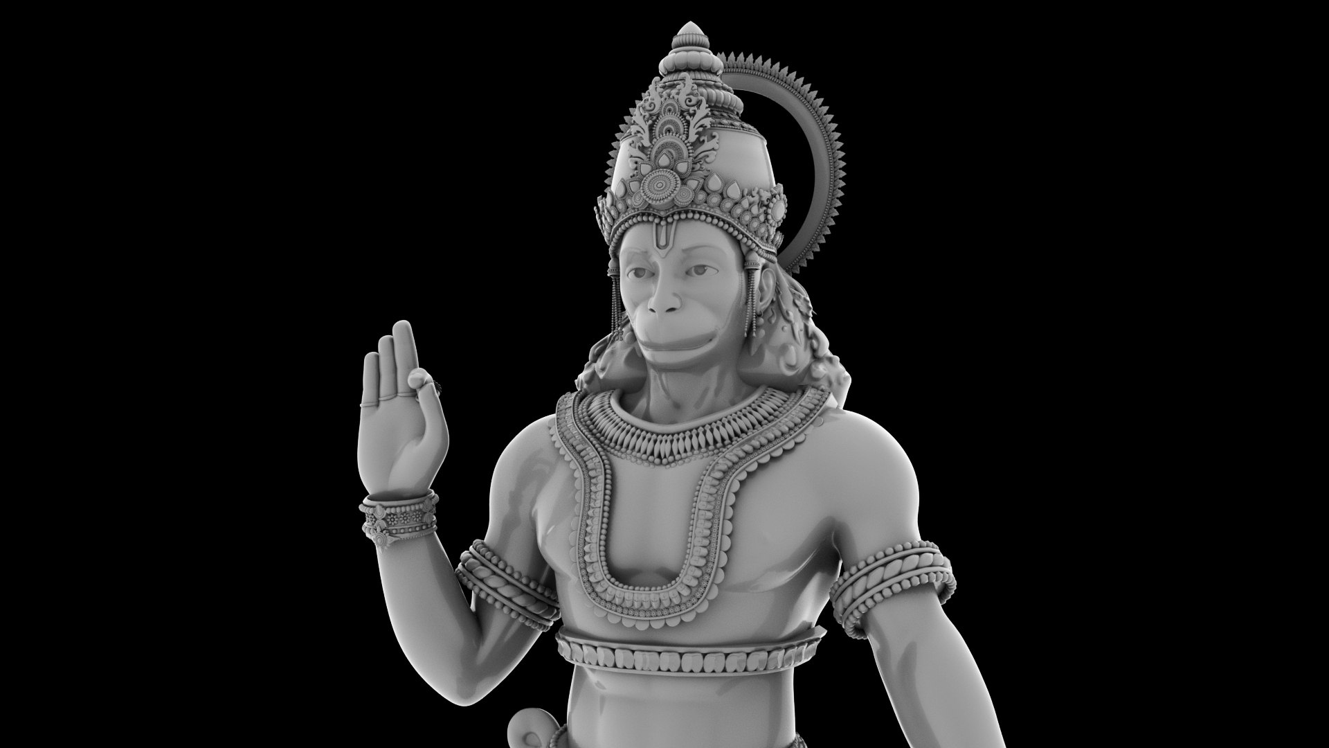 God Hanuman 3D Model - TurboSquid 1761332