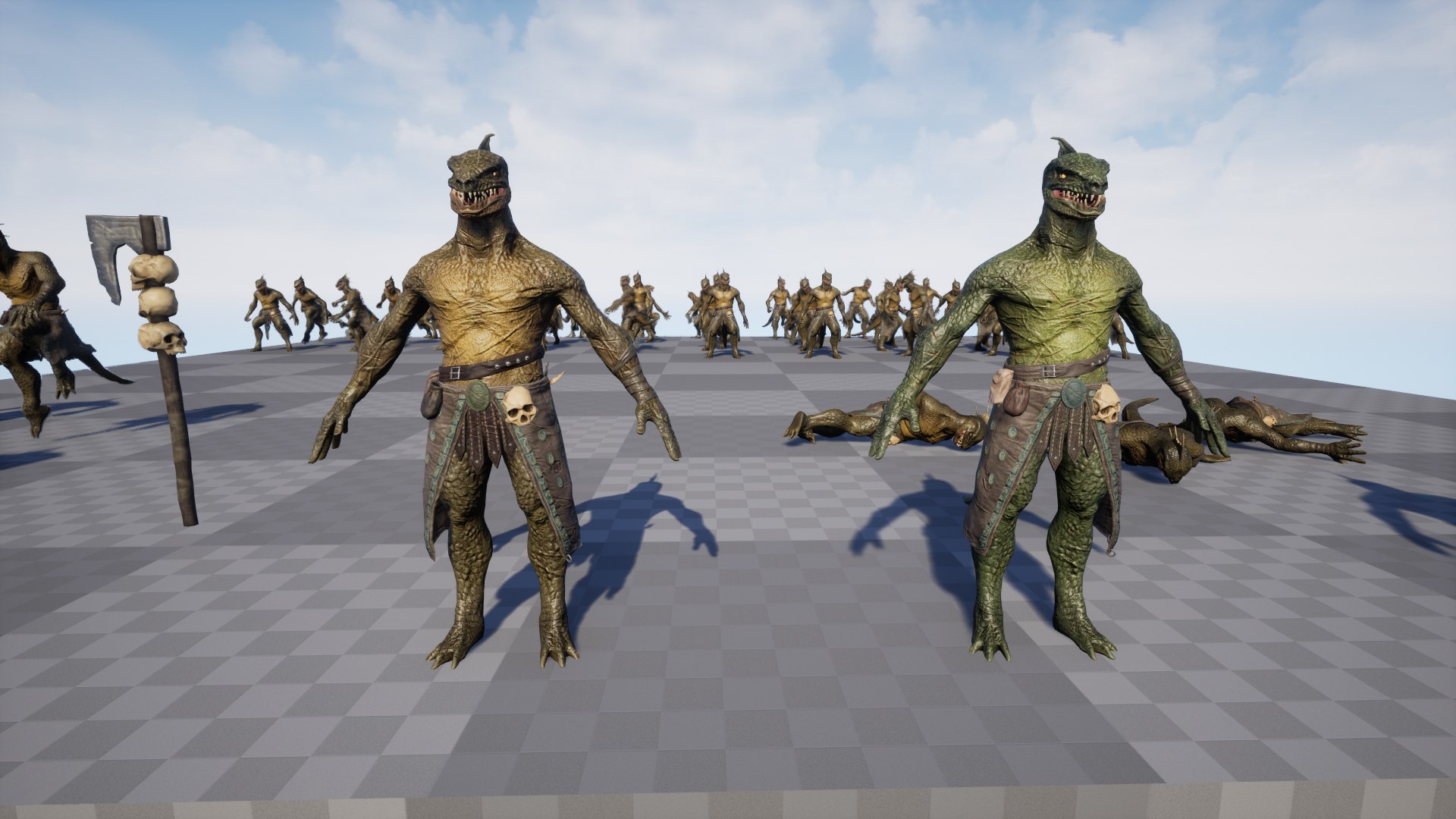 Lizardman Barbarian Model - TurboSquid 2189155
