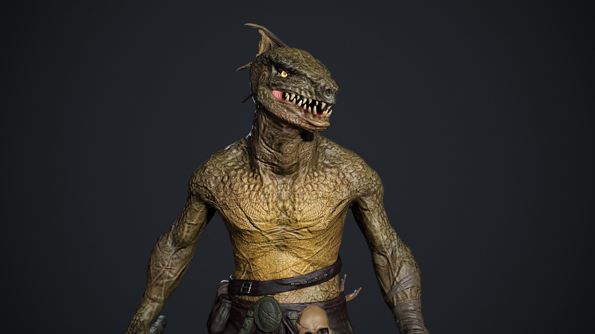Lizardman Barbarian Model - TurboSquid 2189155