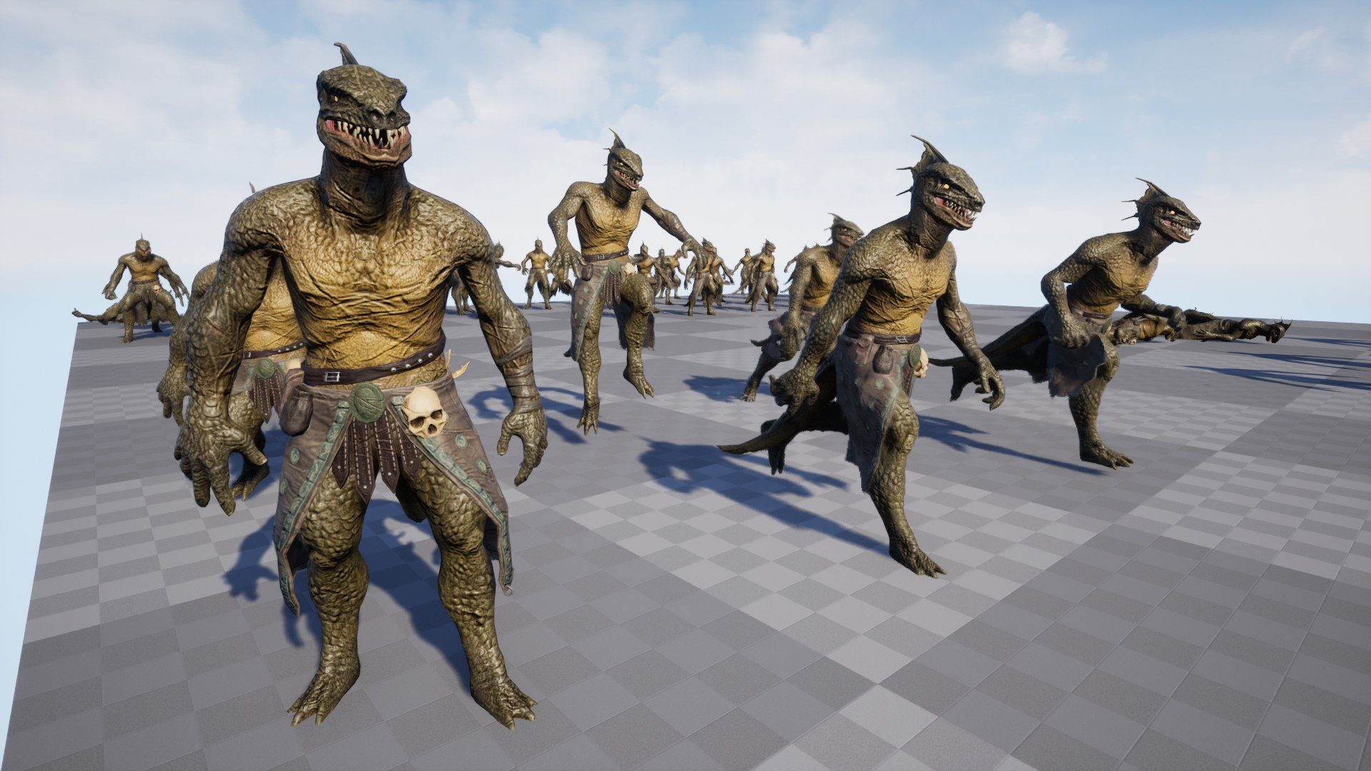 Lizardman Barbarian Model - TurboSquid 2189155