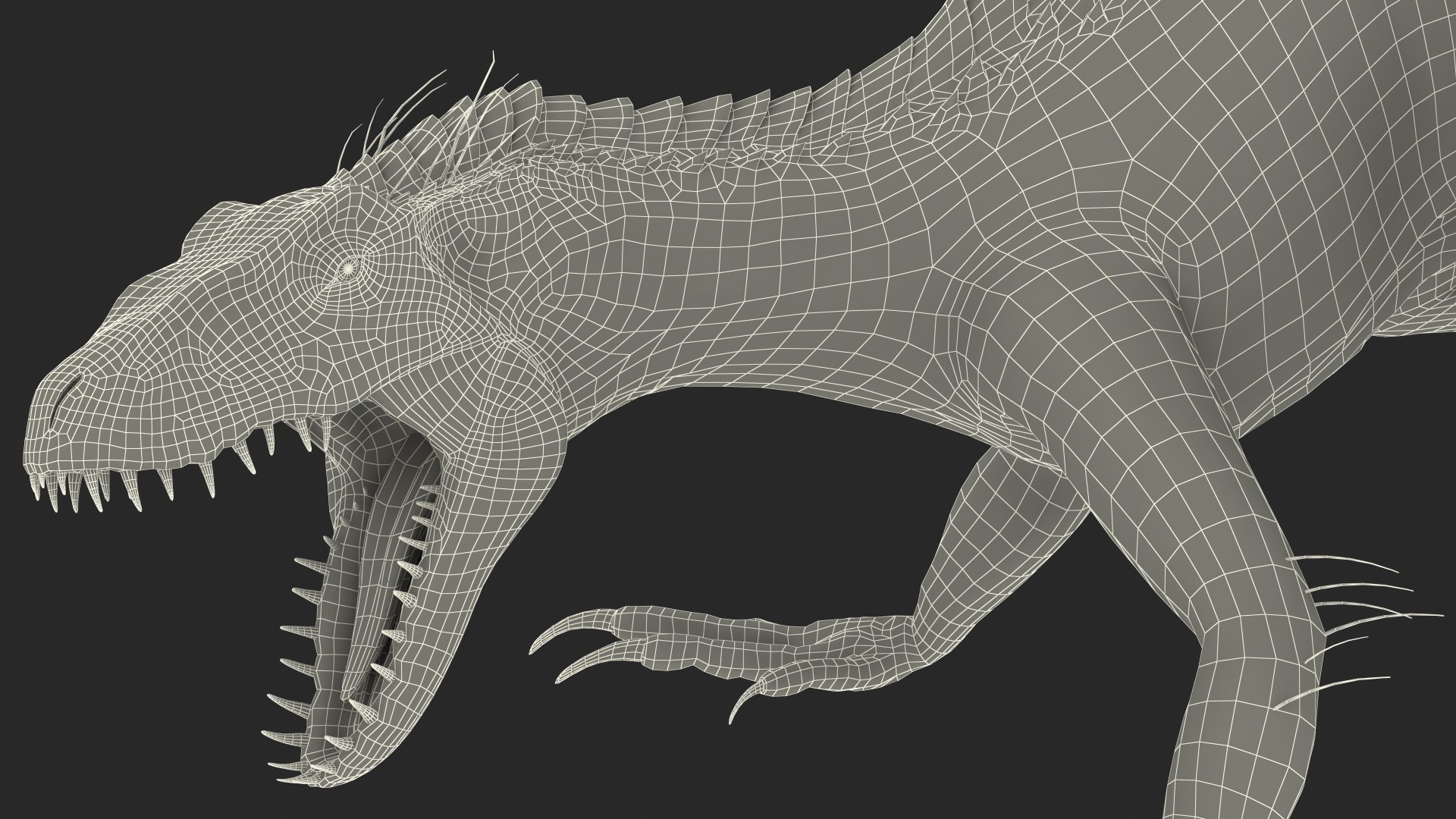Indoraptor Attacking Pose 3D model - TurboSquid 1884904