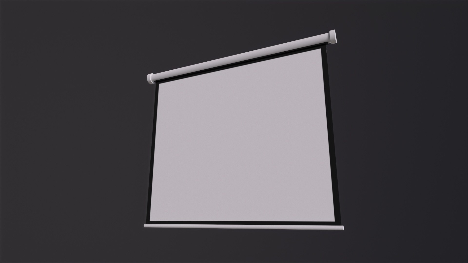 Projector Screen 3D - TurboSquid 2143612