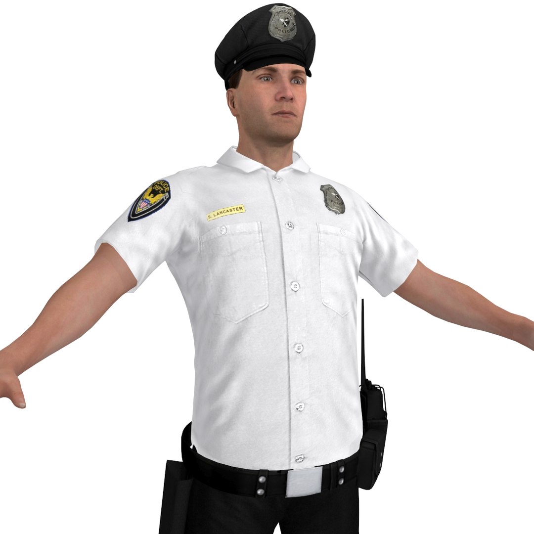 3d Rigged Police Officer 3 Model