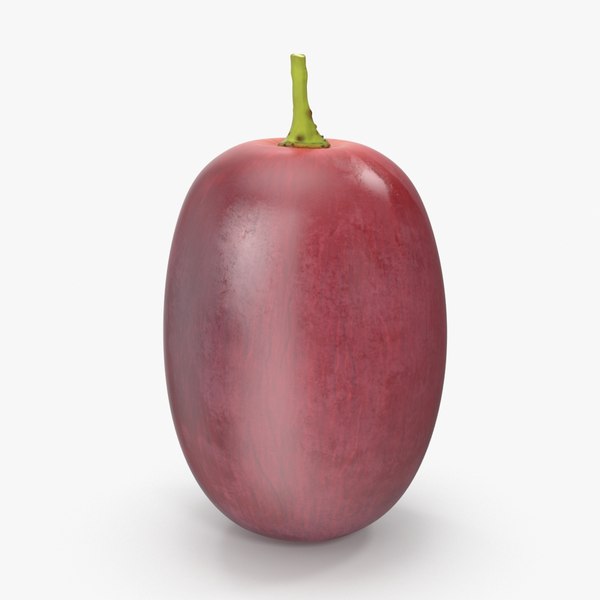 3d red grape 6