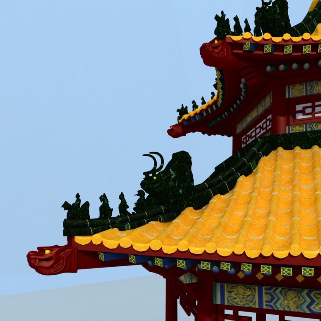 3d Sinicism Hexagon Pavilion