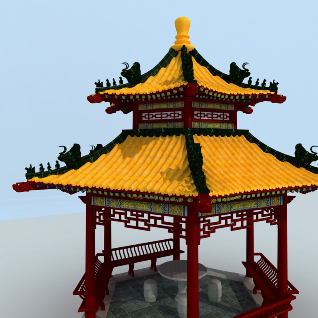3d Sinicism Hexagon Pavilion