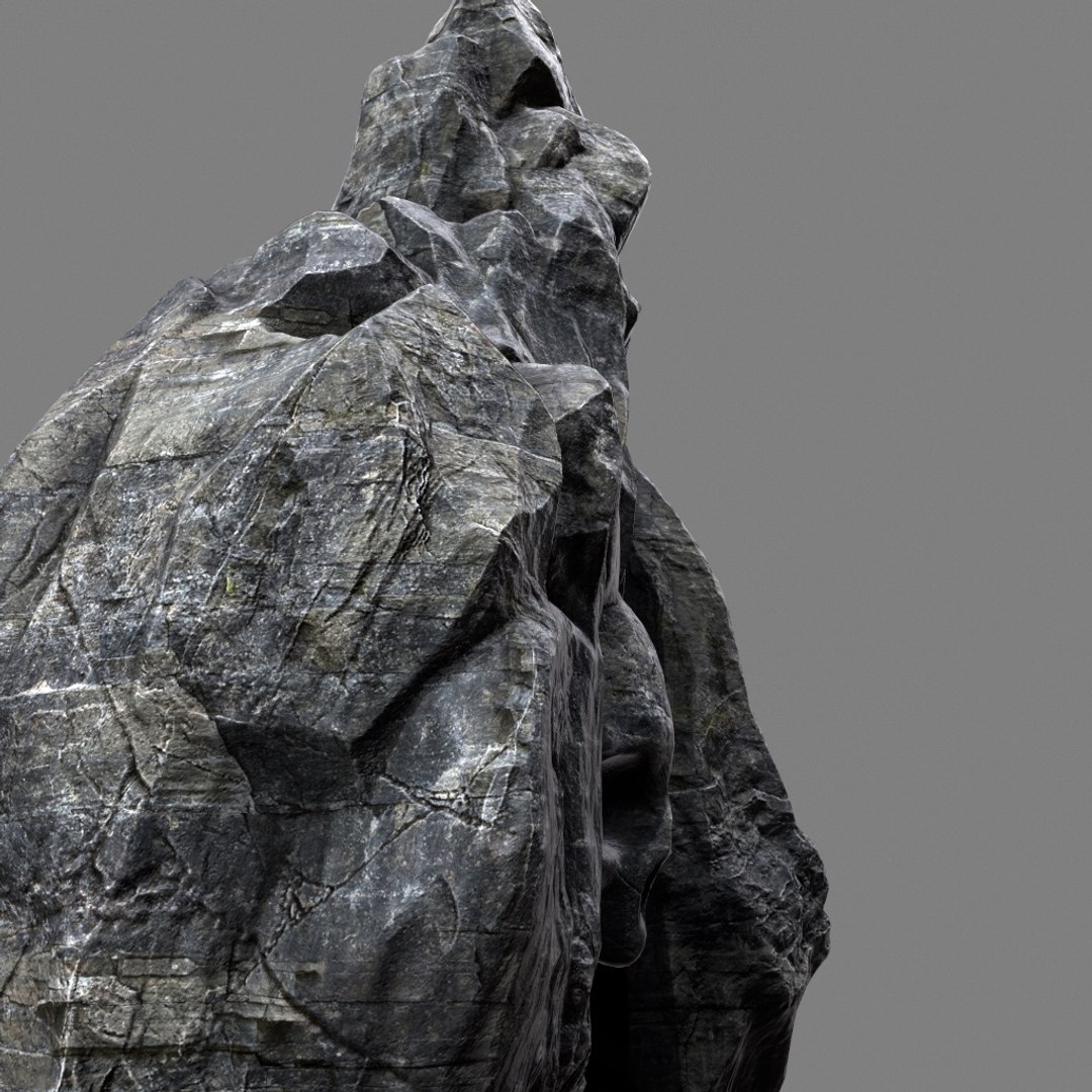 3d obj skull cave
