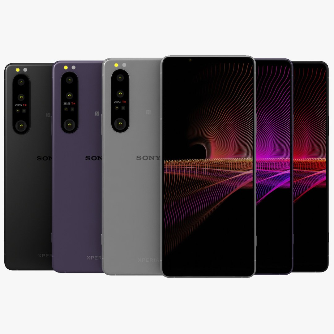 3D Model Sony Xperia 1 III All Colors - TurboSquid 1758270