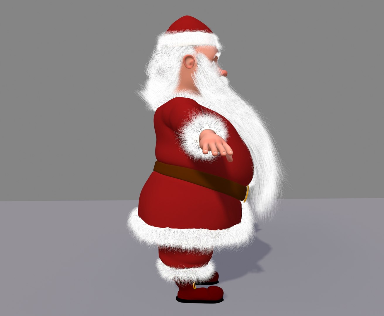 3d Model Cute Cartoon Santa Claus