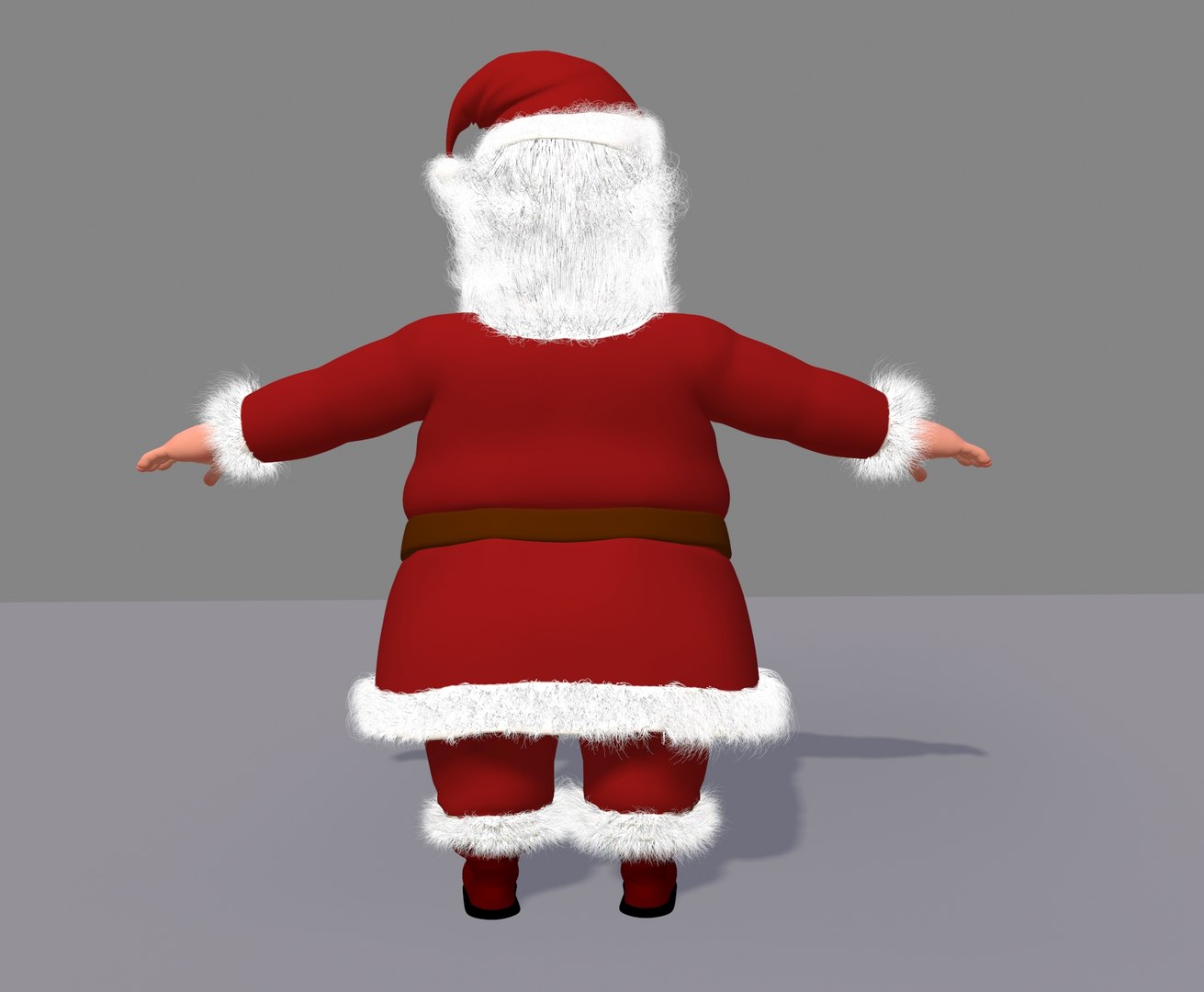 3d Model Cute Cartoon Santa Claus