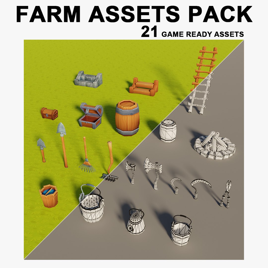 3D Farm Assets Pack Model - TurboSquid 2130239