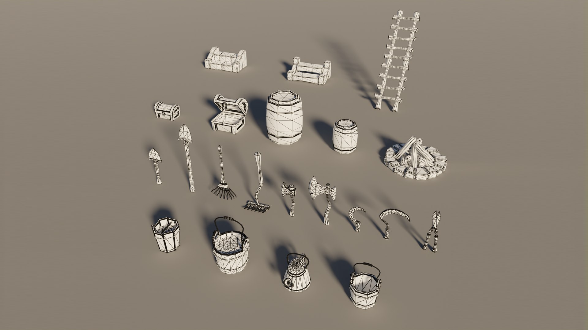 3D Farm Assets Pack Model - TurboSquid 2130239