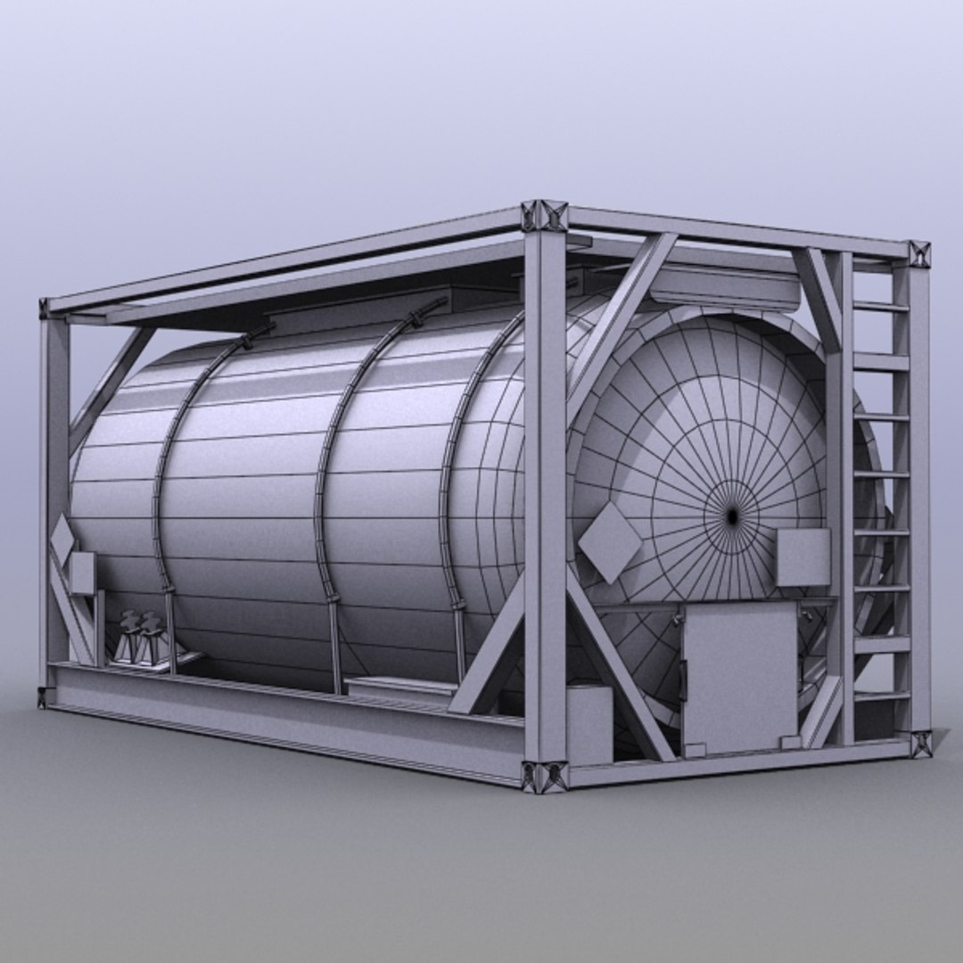 3d industrial tank