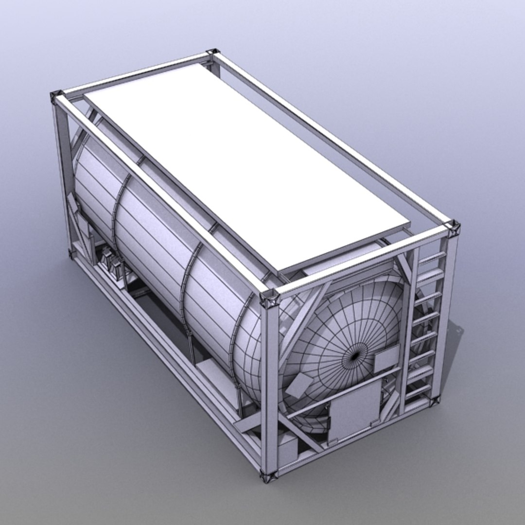 3d industrial tank