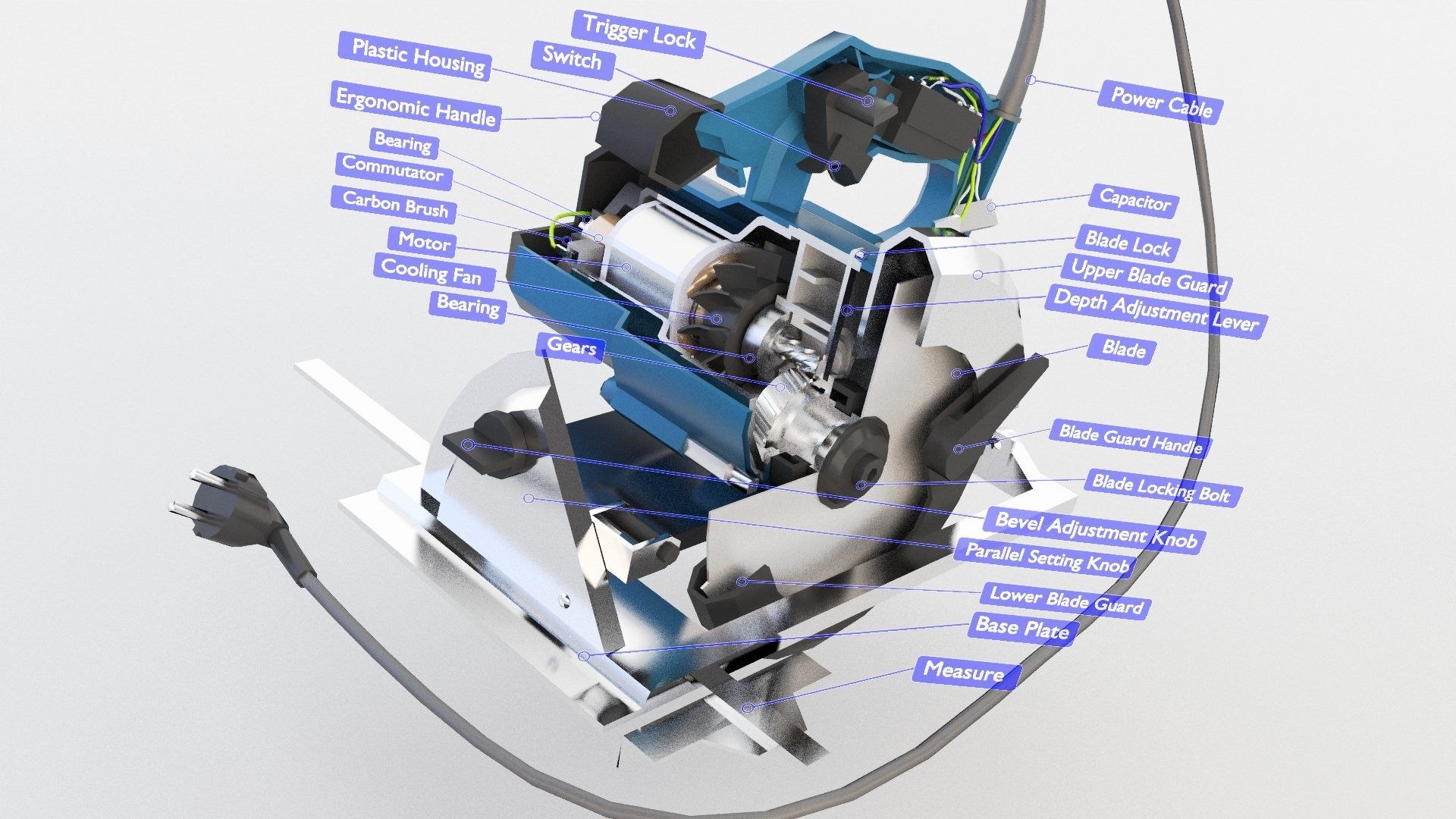 Power Saw Circular 3D - TurboSquid 1527288