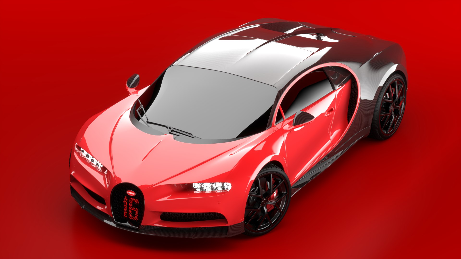 Bugatti Chiron Sport 2021 Red Premium 3D - TurboSquid 1836996