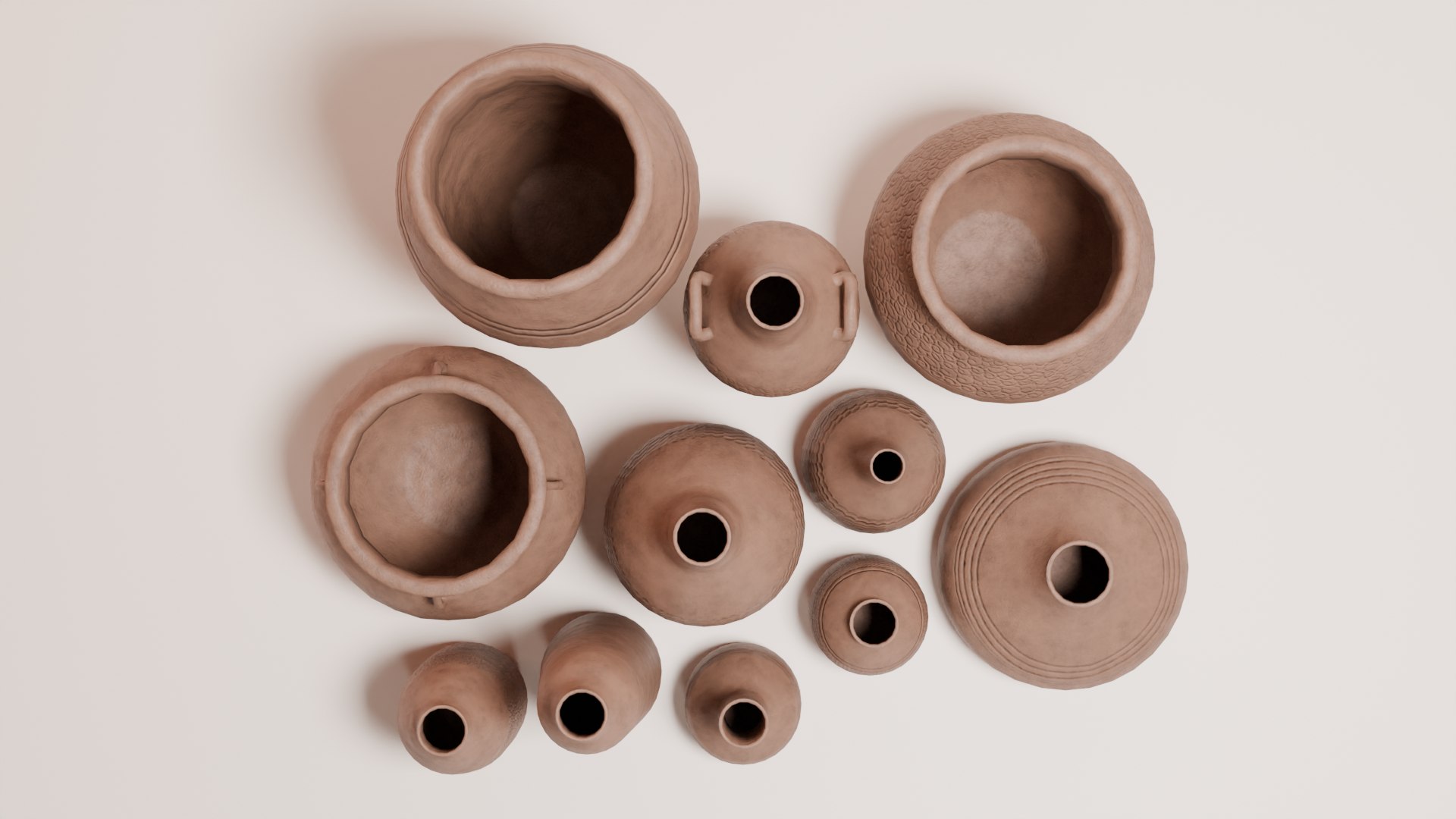 11 Medieval Vases Including a Bonus Terracotta Variant 3D model ...