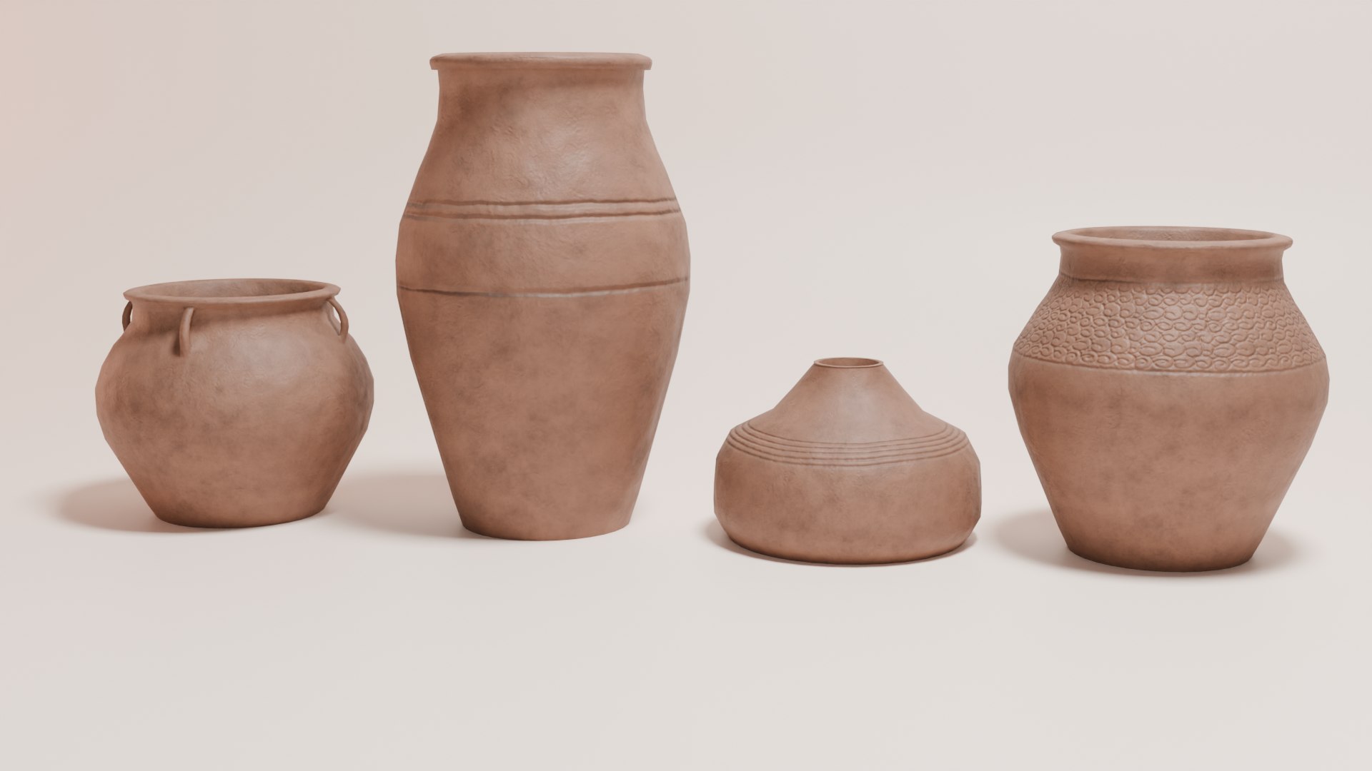 11 Medieval Vases Including a Bonus Terracotta Variant 3D model ...