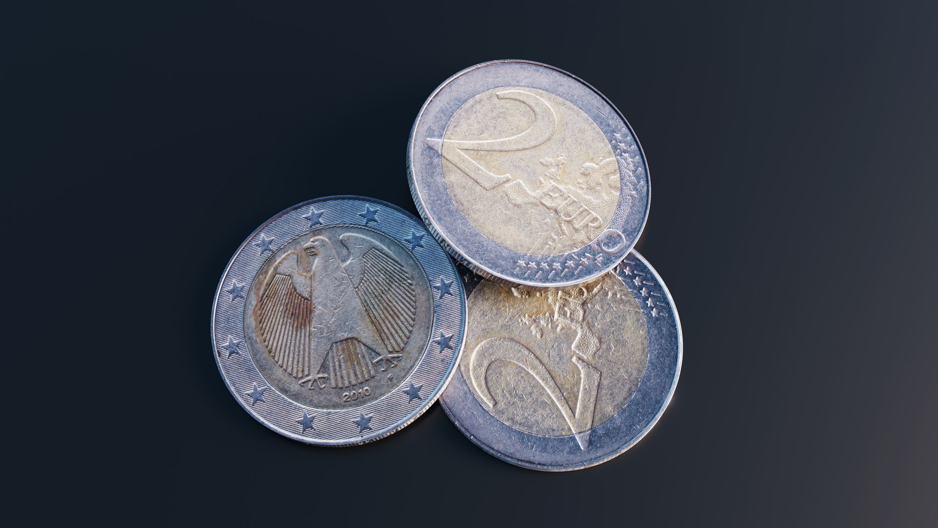 Euro Coin 3D Model - TurboSquid 2286818