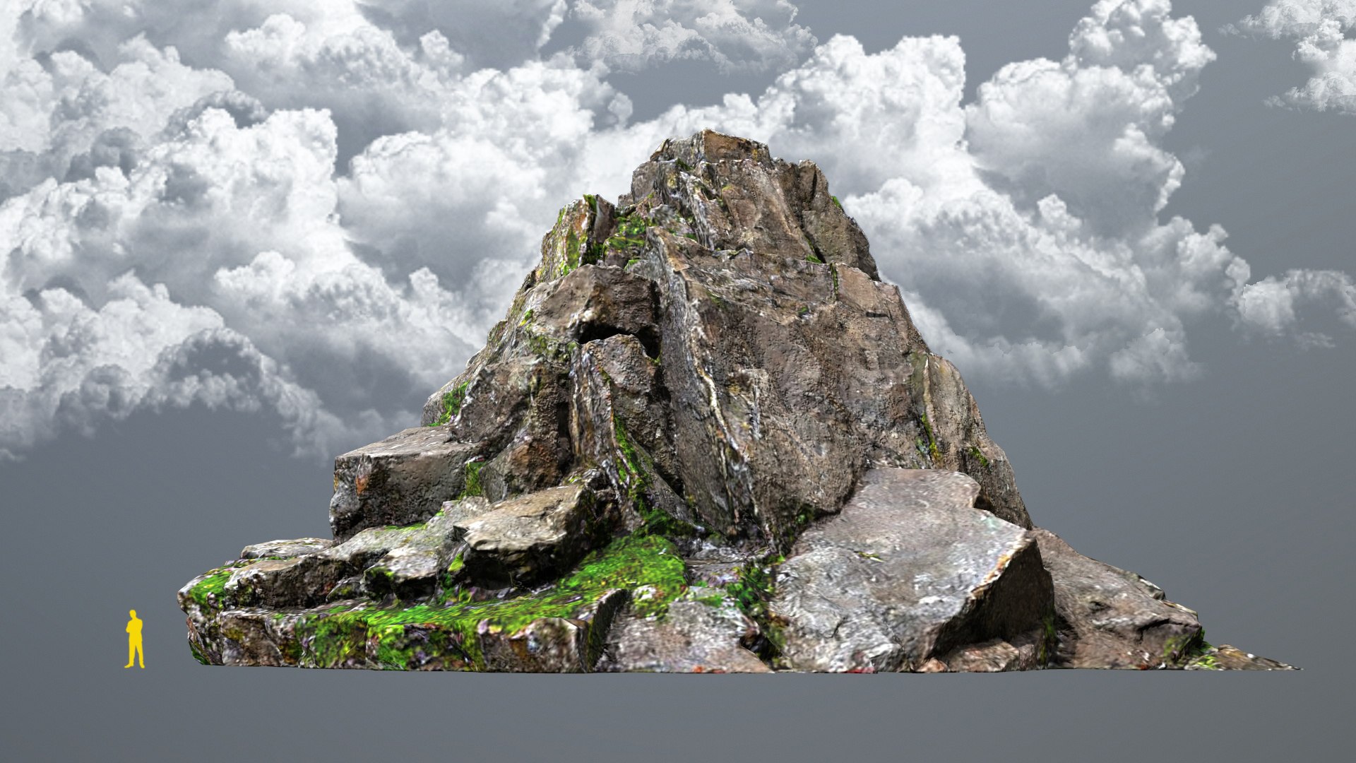 3D Cliff Rocks Model - TurboSquid 2314285