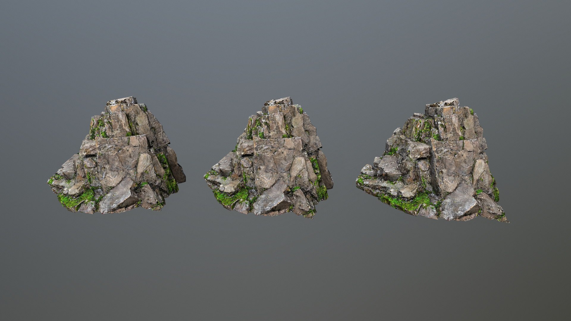 3D Cliff Rocks Model - TurboSquid 2314285