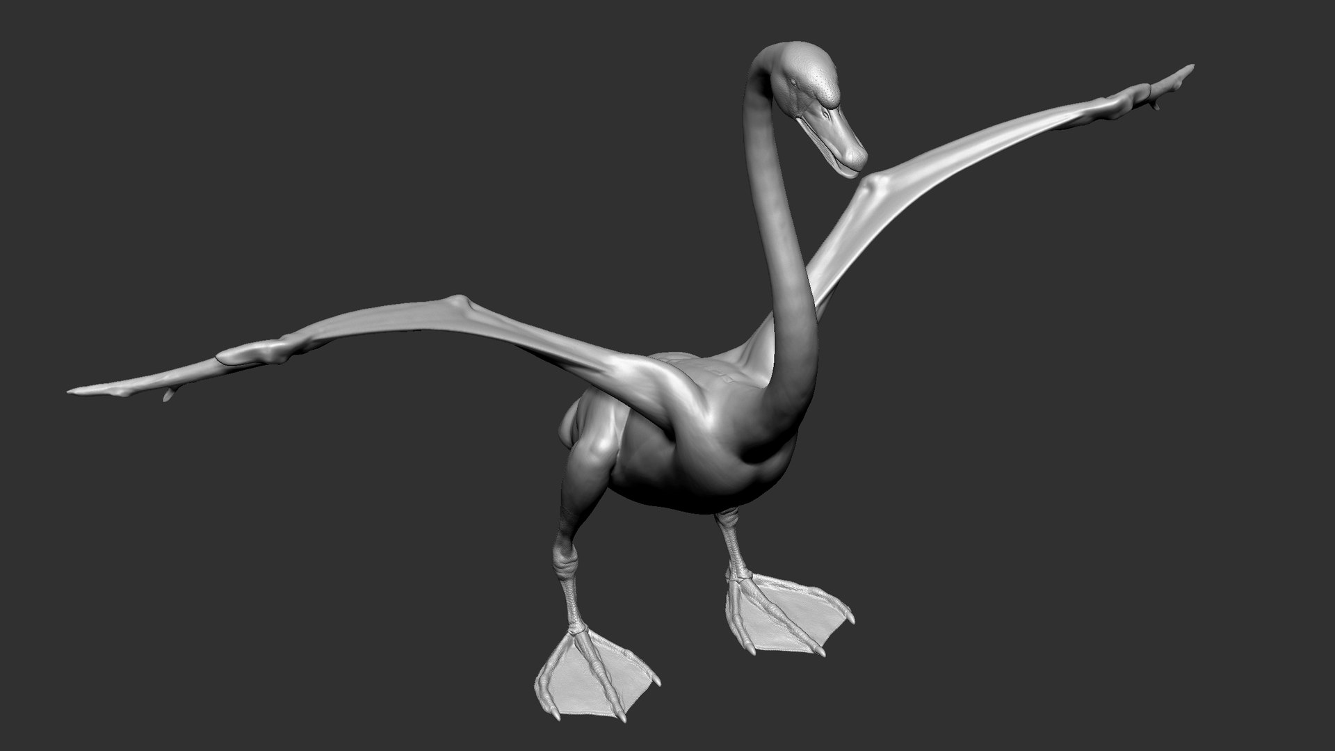 Swan VFX Zbrush Sculpture Digitale 3D - TurboSquid 1844946