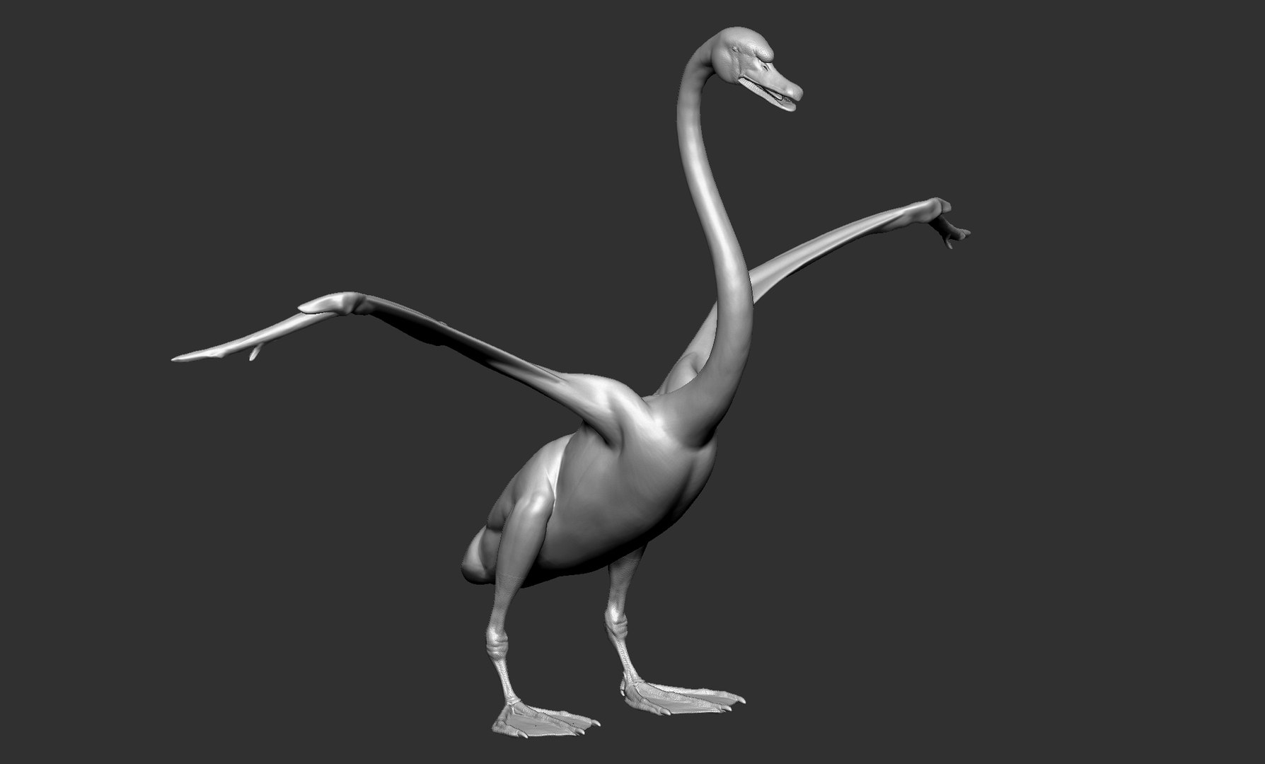 Swan VFX Zbrush Sculpture Digitale 3D - TurboSquid 1844946
