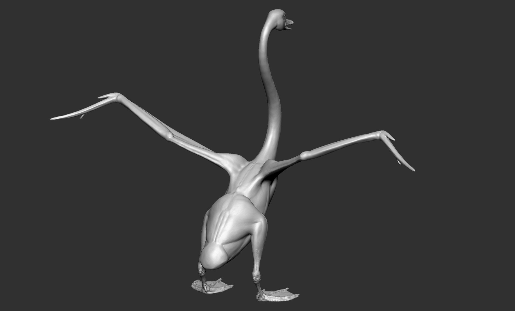 Swan VFX Zbrush Sculpture Digitale 3D - TurboSquid 1844946