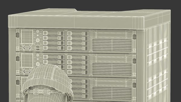 modelo 3d Administrador de sistemas por Server Rack Rigged - TurboSquid ...