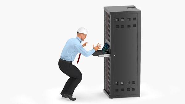 modelo 3d Administrador de sistemas por Server Rack Rigged - TurboSquid ...