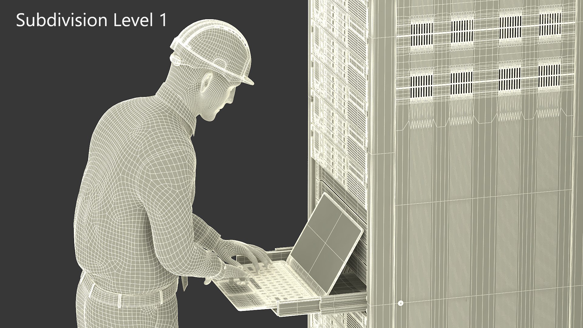 3D Model System Administrator By Server Rack Rigged - TurboSquid 2329260