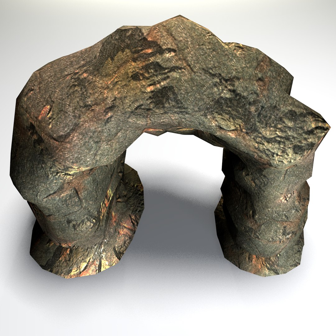 3d model realistic stone arch