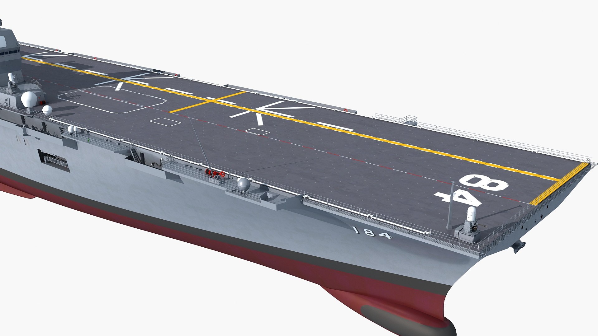 3D Izumo Class Kaga Helicopter Destroyer 184 Model - TurboSquid 2171430